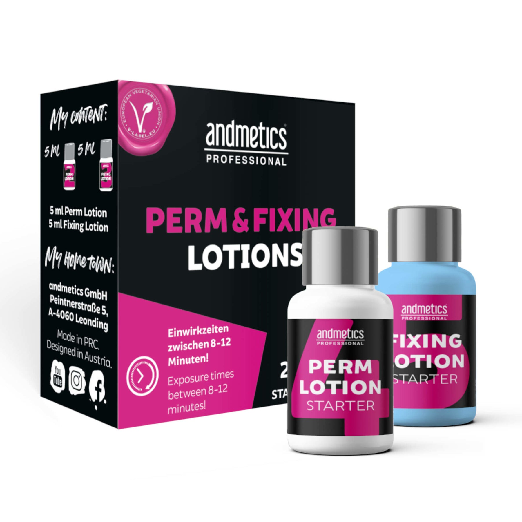 Andmetics Lifting Perm & Fixing Lotion – Hair Collection AS